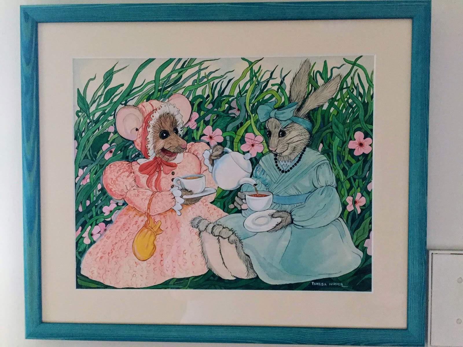 Rosemary's Sampler: Miss Mouse and Miss Rabbit Take Tea