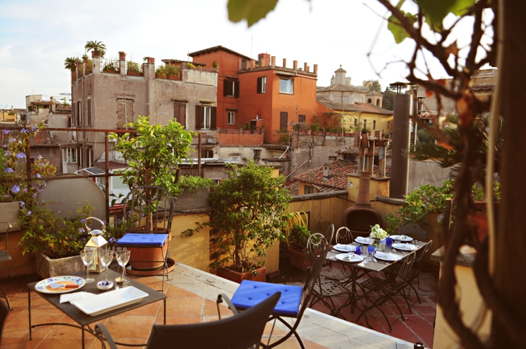 Italian Terrace design - the dolce vita invades outside - Diy Fun World