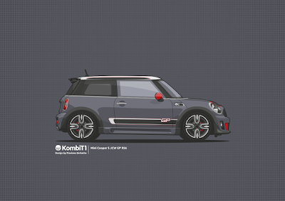 KombiT1: Mini Cooper S R56 GP Vector flat design