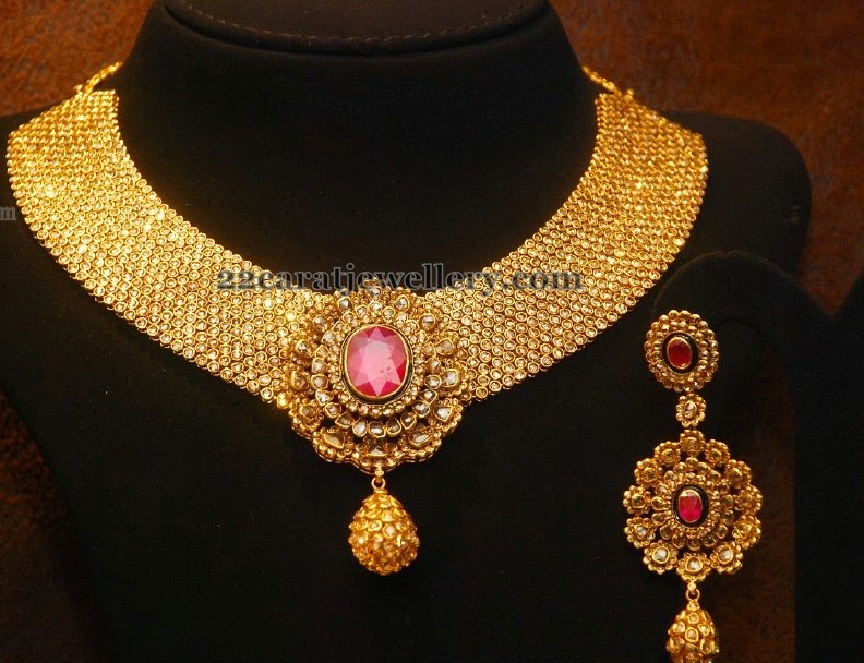 Chakri Diamonds Fashionable Choker - Jewellery Designs