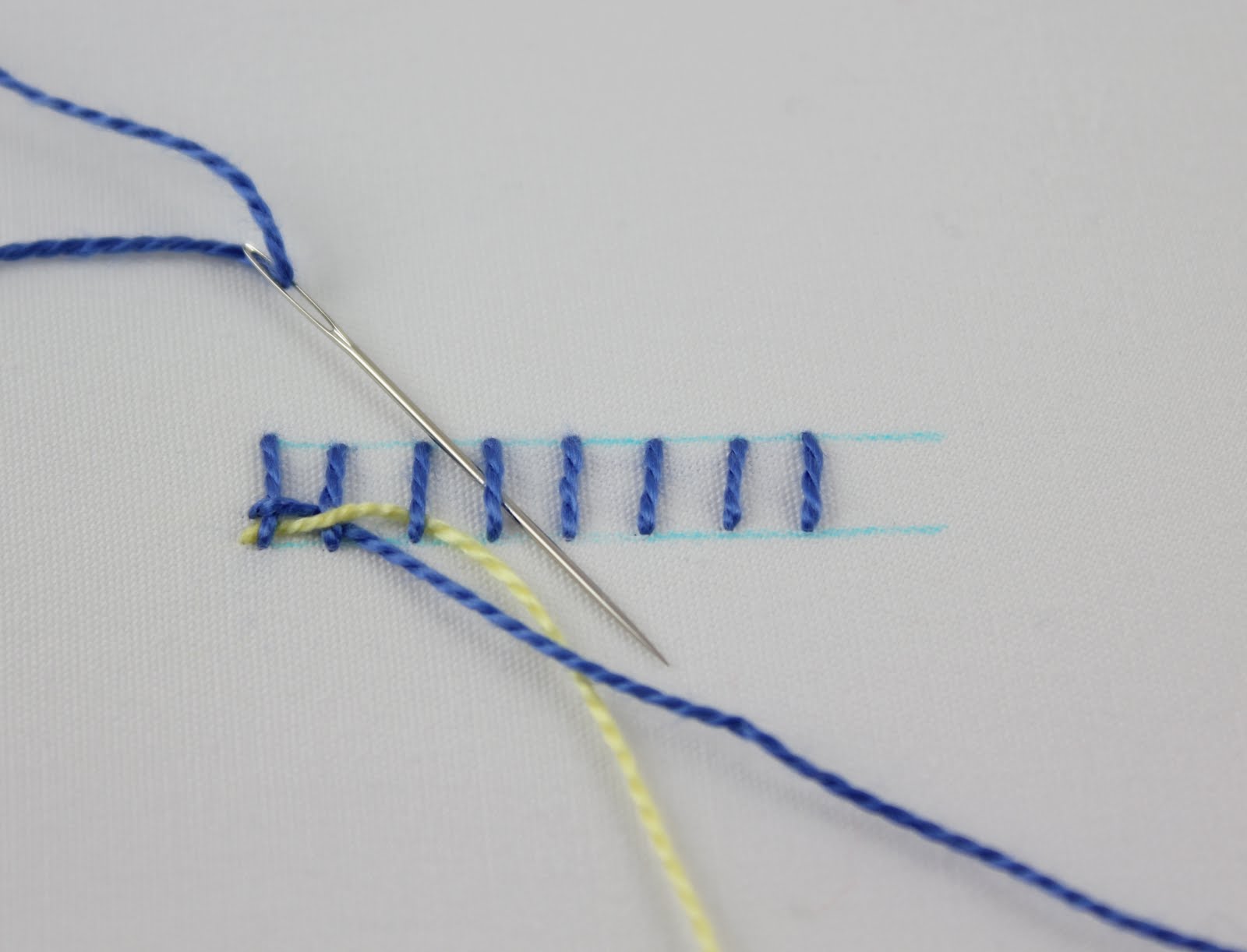 big B: 100 Stitches - Striped Woven Band Stitch