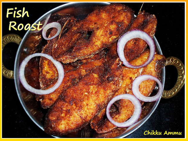 Chikkus Kitchen : Fish Roast Recipe / Fish Fry Recipe