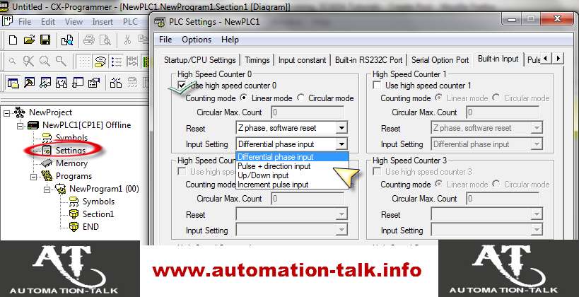 Using High Speed Counter in Omron PLC ~ Automation-Talk | All About ...