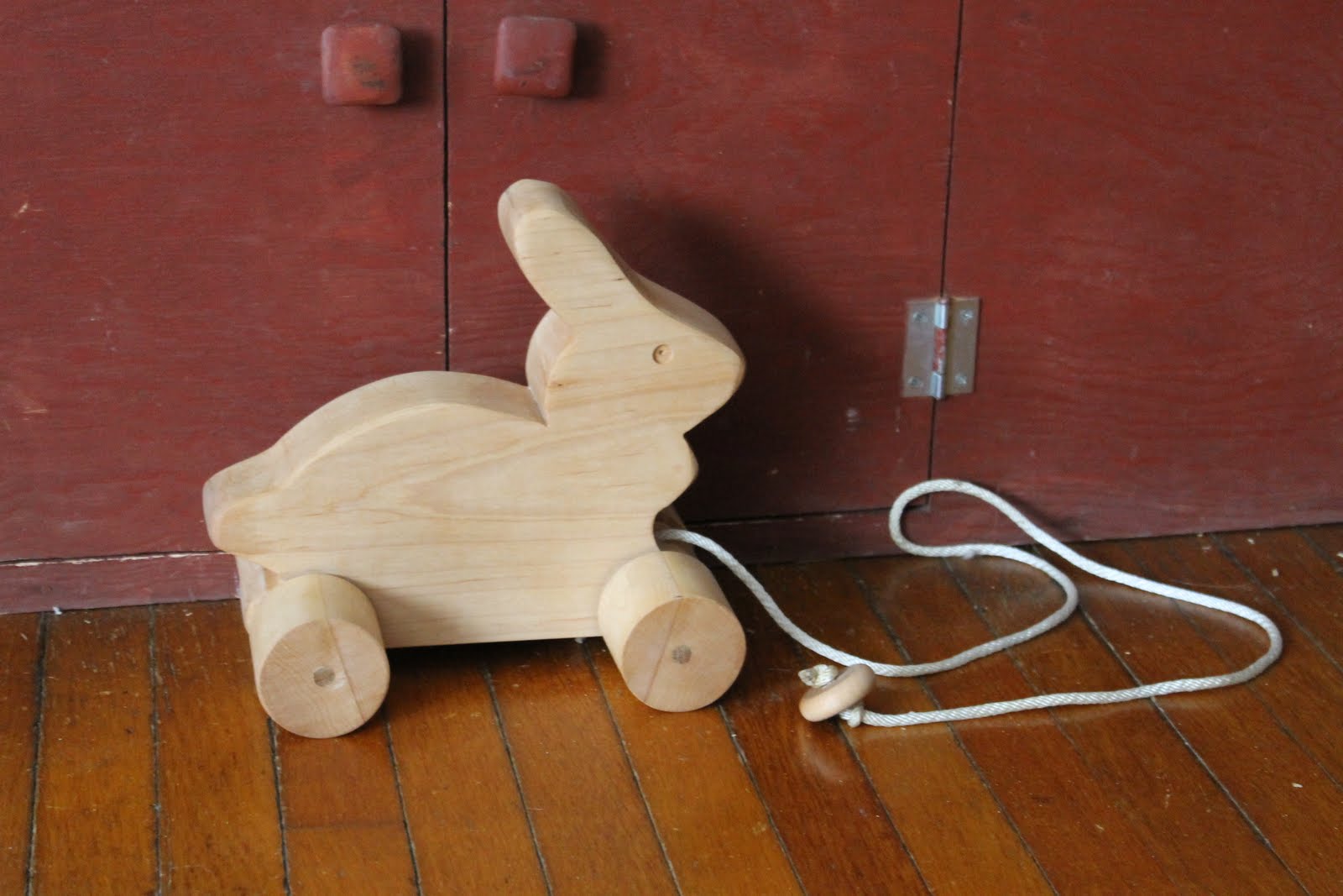 born imaginative.: BOG MADE-Bunny Pull toy