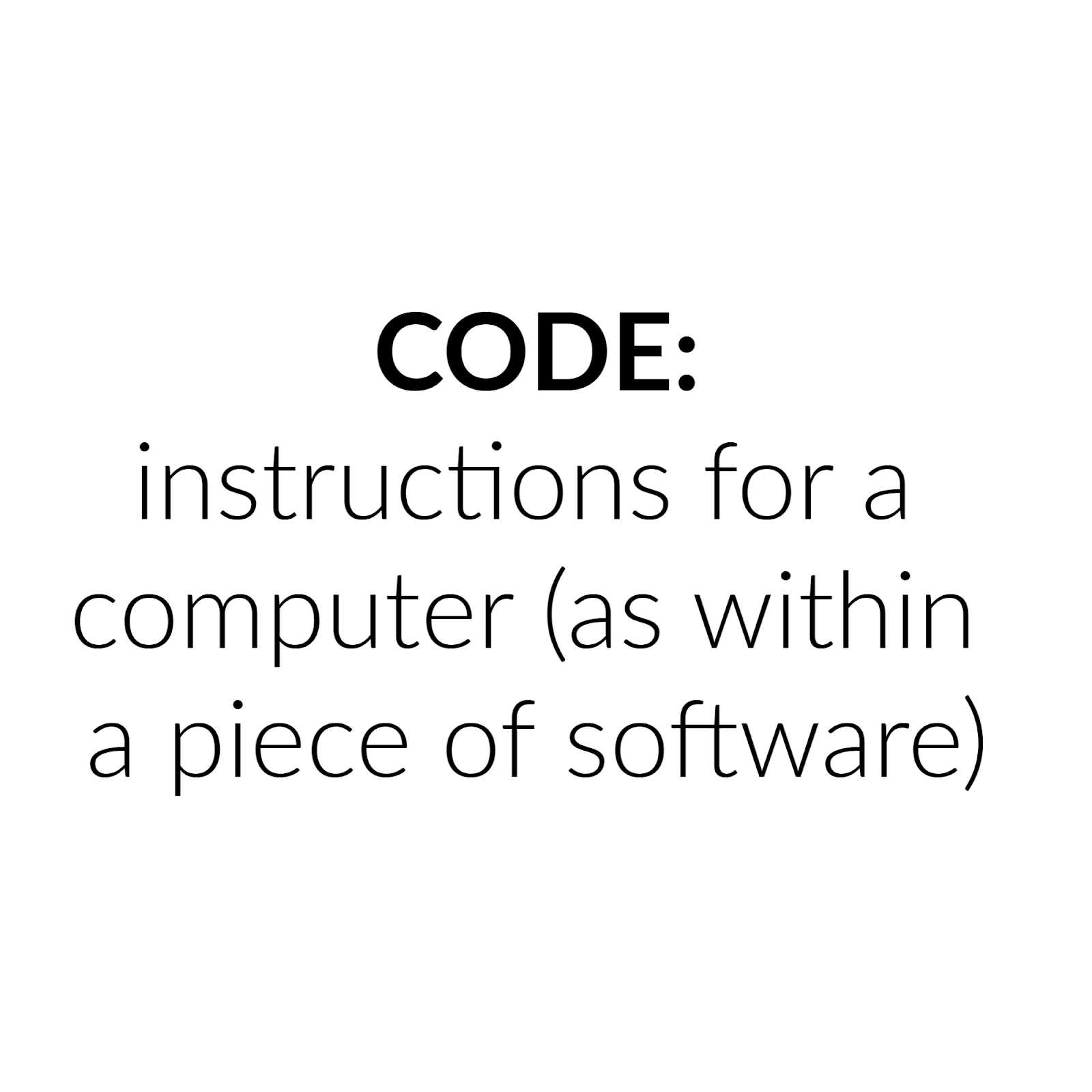Six Sentence Story: Code