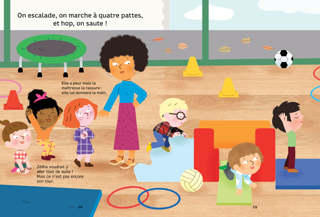 Un ange dans les nuages: ma première journée à l'école maternelle