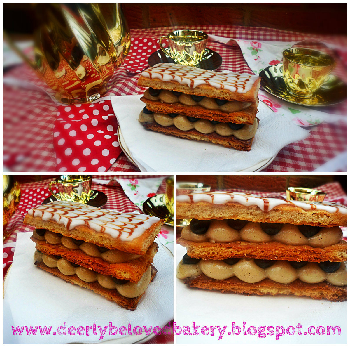♥ Deerly Beloved Bakery ♥: Blueberry Mille-Feuille with Vanilla Creme ...