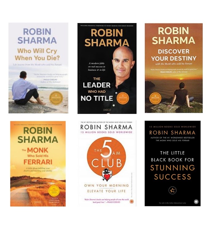 5 BOOKS ON SELF MASTERING AND LEADERSHIP BY ROBIN SHARMA