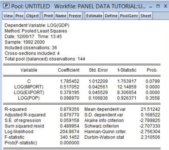 REGRESI DATA PANEL ~ STATISTIK dan EKONOMETRIK