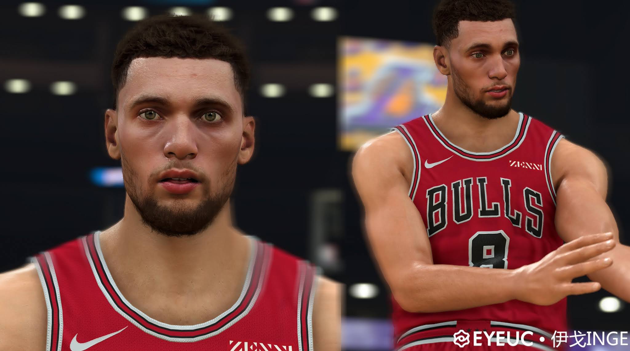 Zach Lavine Cyberface and Body Model V2 By Igo inge [FOR 2K21]