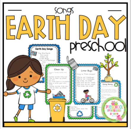 Earth Day Songs ~ Preschool Printables