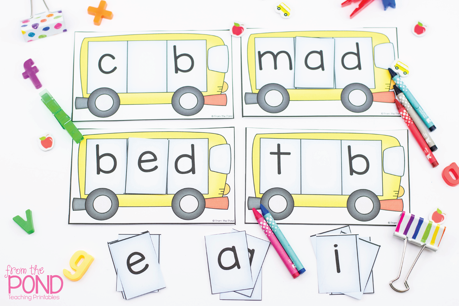 Bus It - with cvc Words! | From the Pond