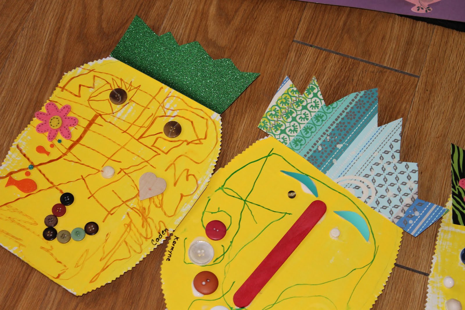 a palette of primary grade kids book making: Island Art