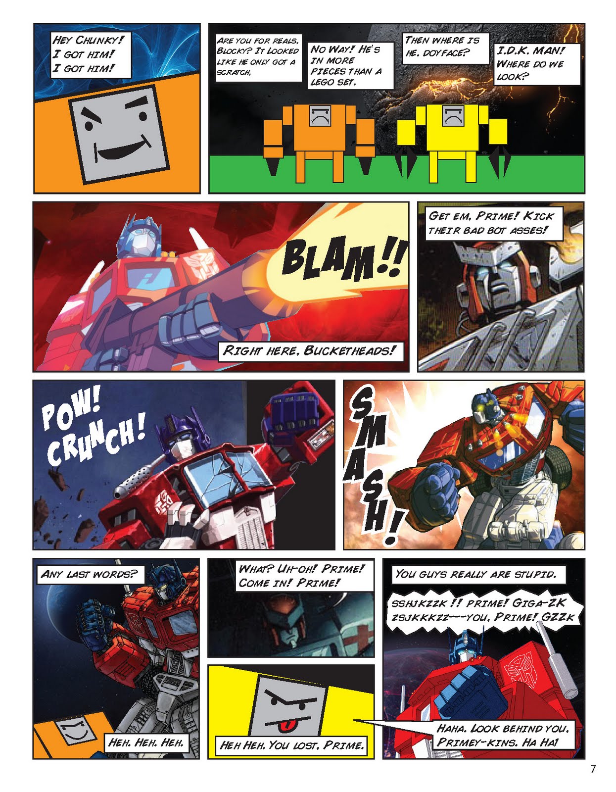 The Search for Prime Bot!: BATTLE of the BOTS comic