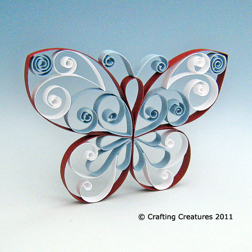Welcome to Paper Zen ~ Cecelia Louie: Butterfly Quilling Pattern / Tutorial