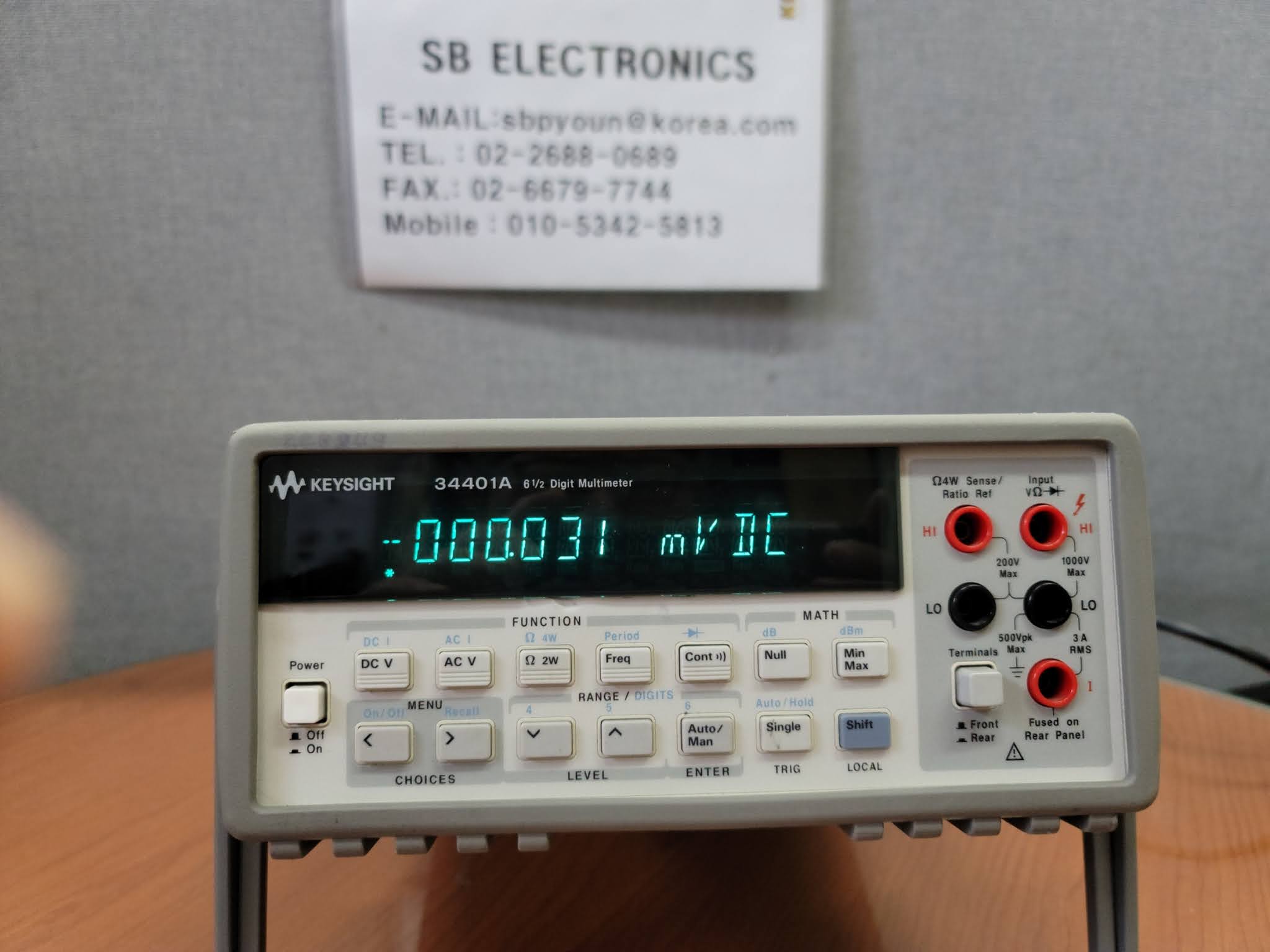 HP/AGILENT/KEYSIGHT 34401A DIGITAL MULTIMETER(STOCK)