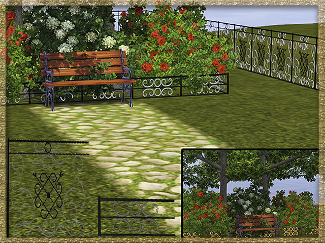 HelleN sims3 : Set of fences.