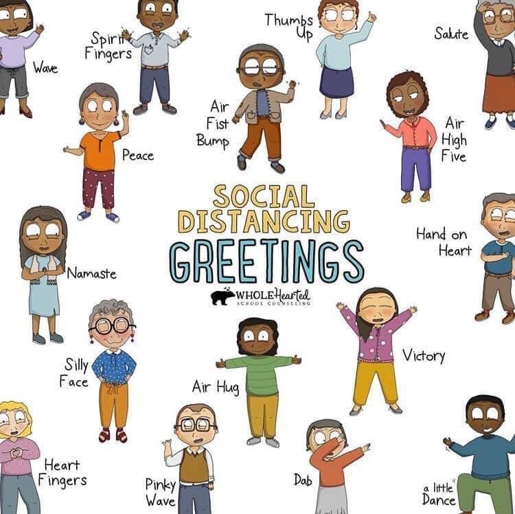 Fun social distanced greetings!