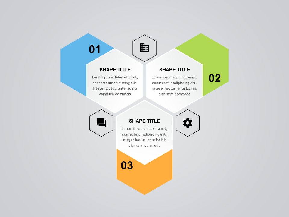Hive Inverse Triangle PowerPoint Templates - PowerPoint Free