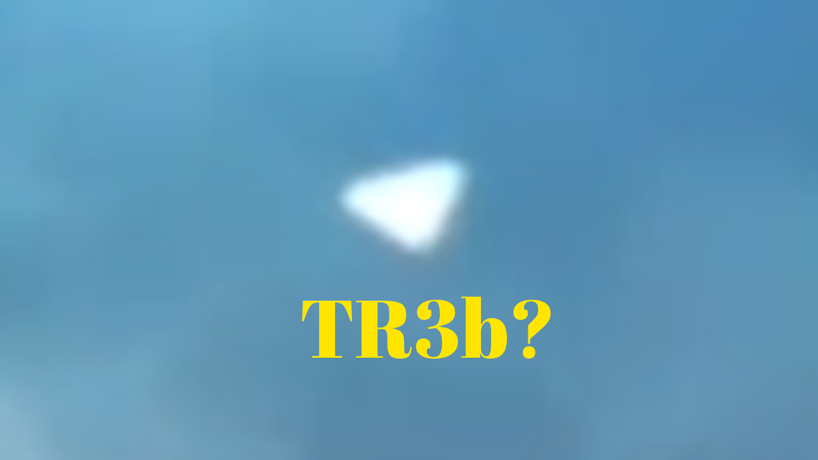 New Type Of TR3b Or Just An Upgraded TR3b Or UFO - Video