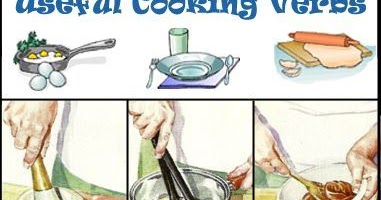 English is FUNtastic: Useful cooking verbs - infographic