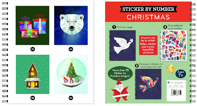 The Playful Otter: Christmas Sticker By Number