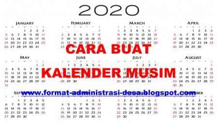 Pengertian Kalender Musim Desa adalah: Cara Membuat dan Contoh Gambar ...