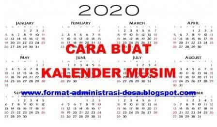 Pengertian Kalender Musim Desa adalah: Cara Membuat dan Contoh Gambar ...