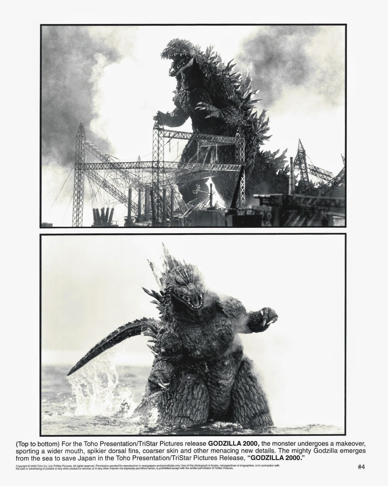 the sphinx: GODZILLA 2000 Press Kit (Columbia Pictures, 2000)