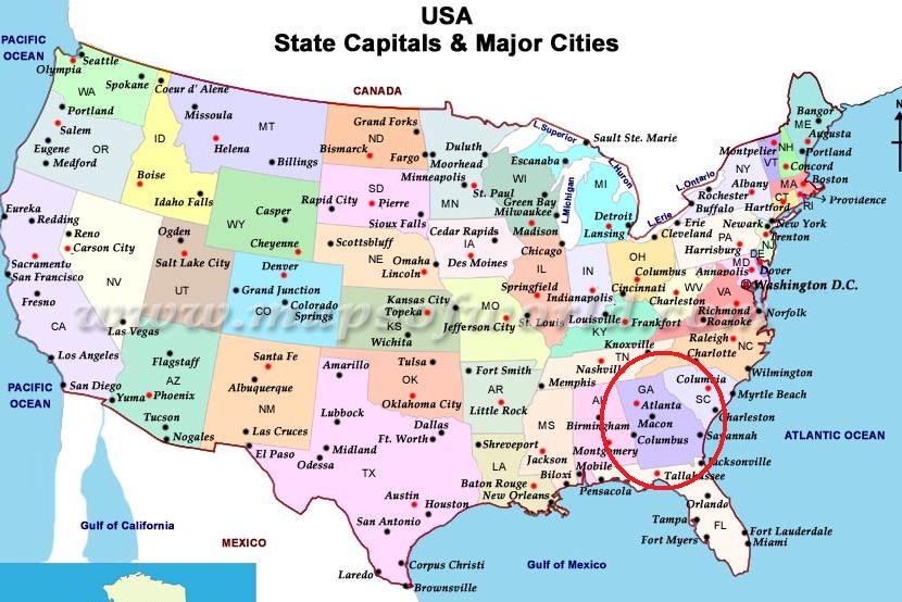 Once Upon A Time in Atlanta - et un peu ailleurs aussi: Instant geographie