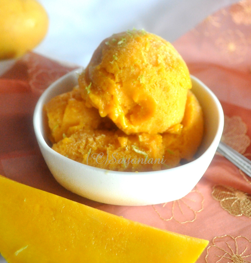 I am back with Some Serious Mango Mania : Easy Mango Sorbet Recipe - A ...