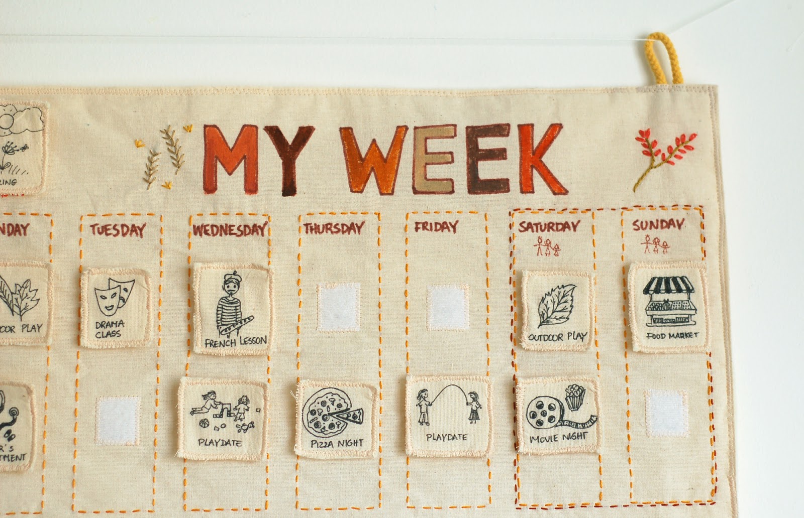 mundo flo: Shop update: fabric wall calendars