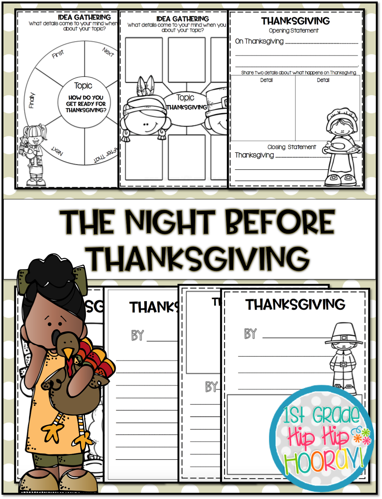 1st Grade Hip Hip Hooray!: 'TWAS the Night Before Thanksgiving