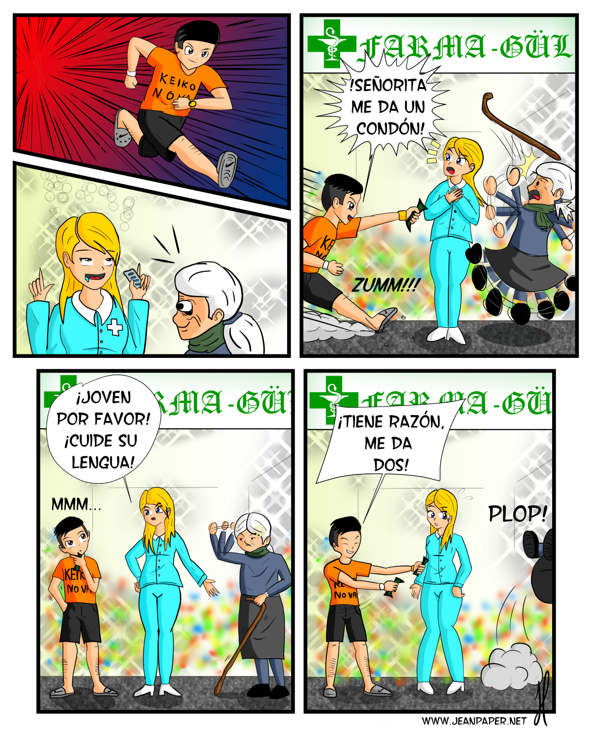 Me da un condón, bueno dos | JeanPaper