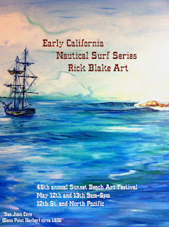 Ricky Blake Fine Art: Early California/Nautical Surf Series at Sunset ...