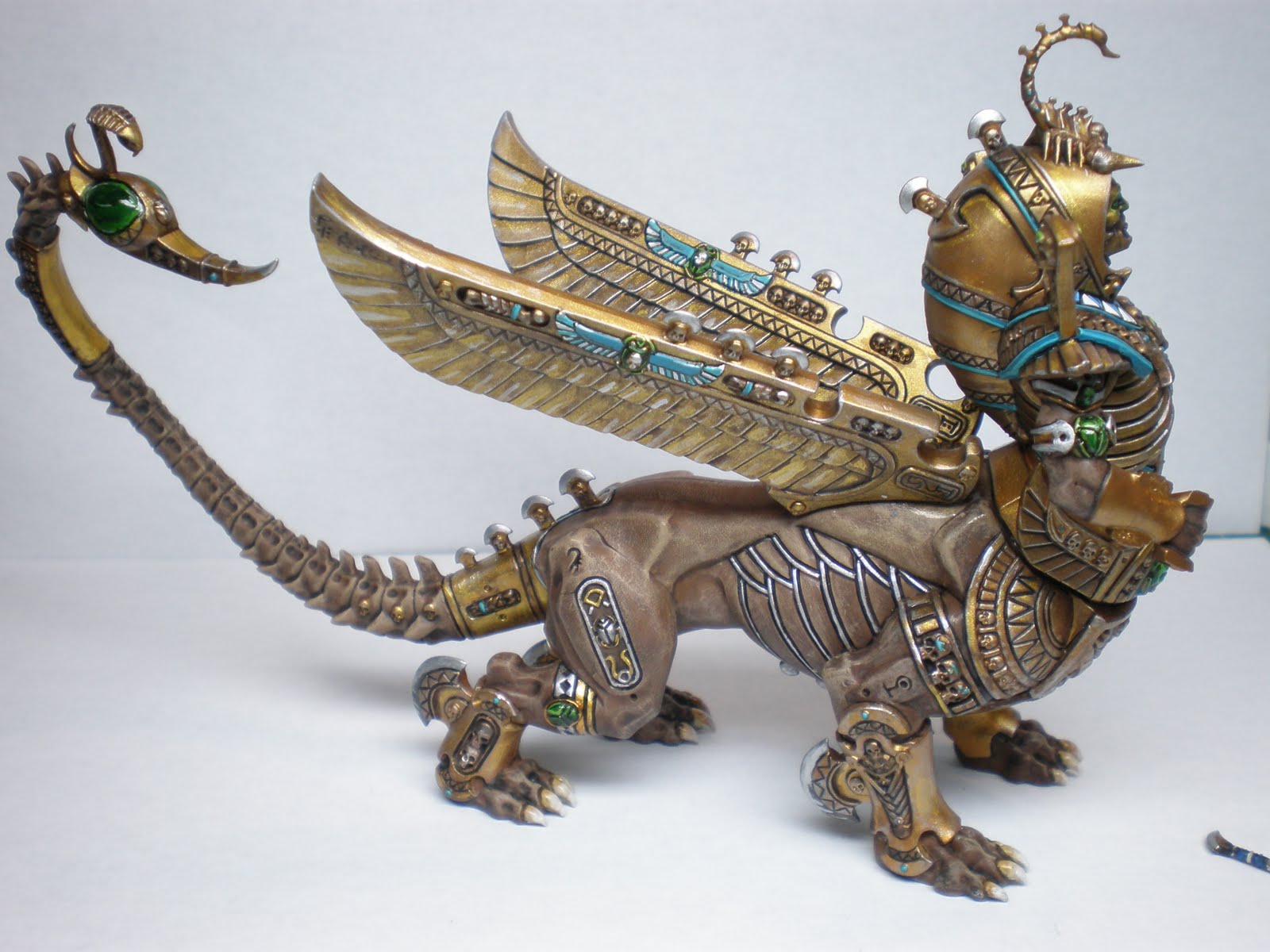 Khepri's Eternal Legion: Tomb Kings Khemrian Warsphinx/Necrosphinx Part 4