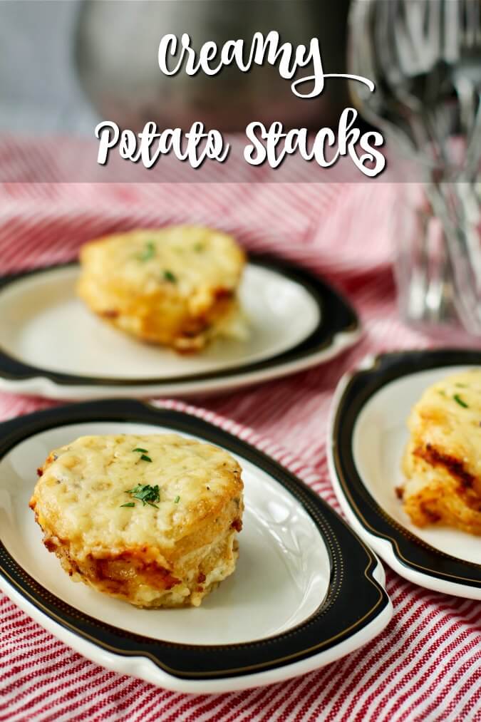 Potato Stacks with Herbs and Cheese | Karen's Kitchen Stories