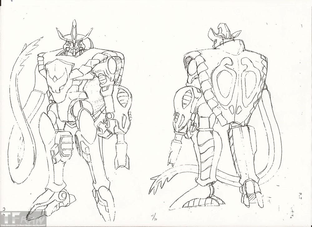 Beast Wars Neo Model Sheets