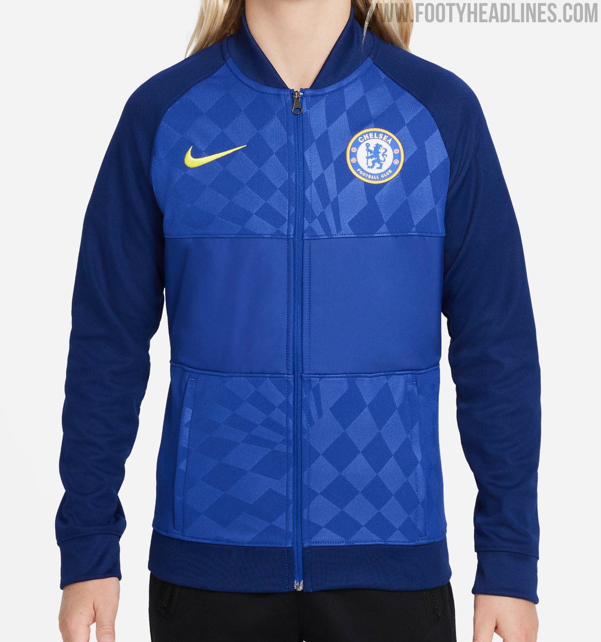 Chelsea 21-22 Anthem Jacket Leaked - Optical Illusion Of Home Kit ...