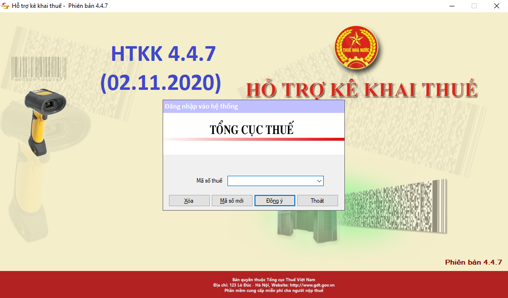 HTKK 4.4.7 (cập nhật ngày 02/11/2020) - Hướng dẫn cài đặt và sử dụng ...