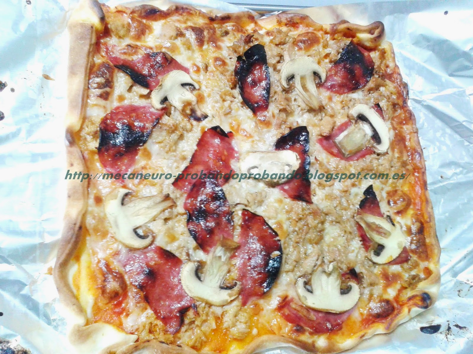 Probando, probando...: RECETA: PIZZA CON MASA PREPARADA. ¡BUENÍSIMA! Probando, probando...: RECETA: PIZZA CON MASA PREPARADA. ¡BUENÍSIMA!