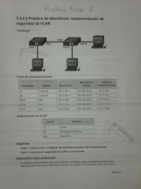 CONMUTACION Y ENRUTAMIENTO DE REDES DE DATOS: Prac. Física 2