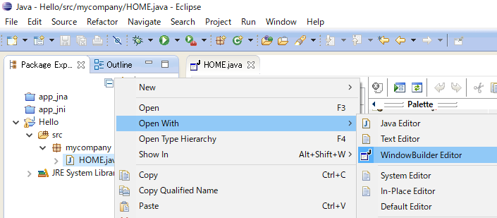 [Java] GUI Application (Swing on Eclipse)