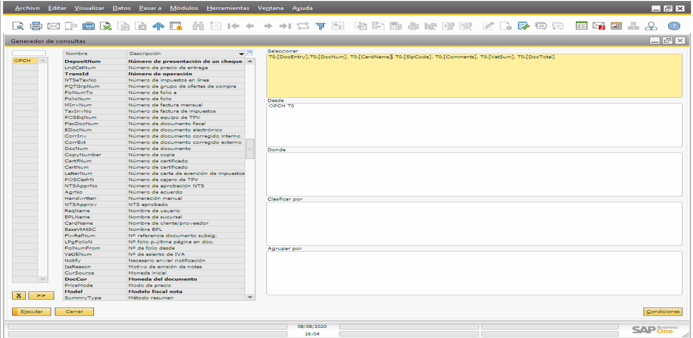 SAP BUSINESS ONE: QUERY MANAGER