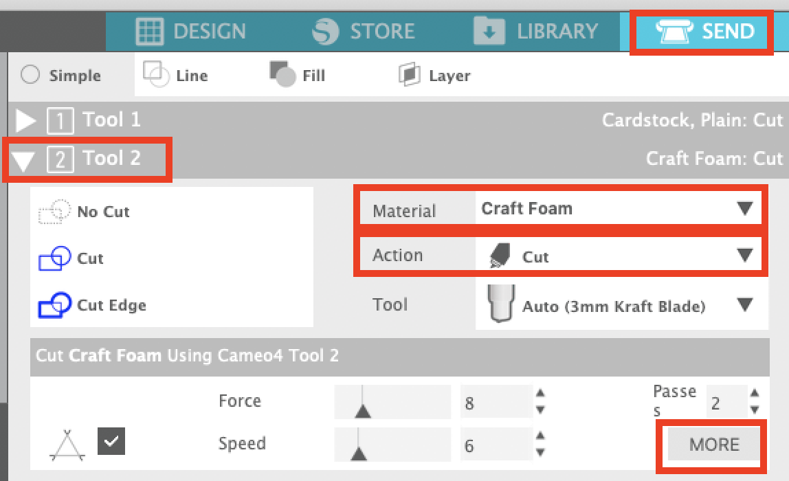 Adding Custom Silhouette Cut Settings for 3mm Kraft Blade (And Why You ...