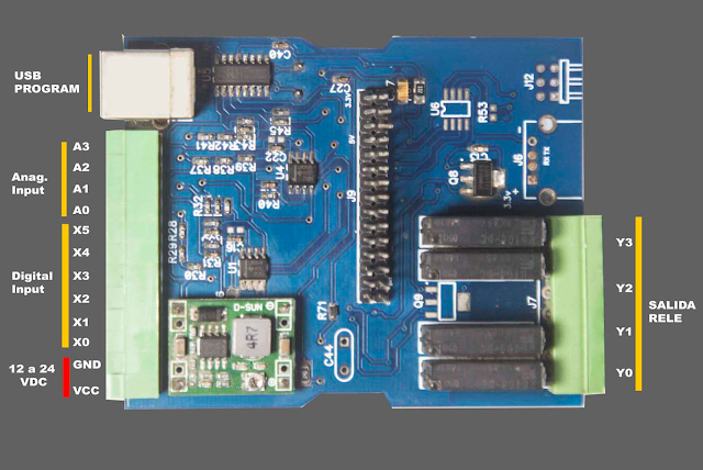 PLC con ARDUINO NANO