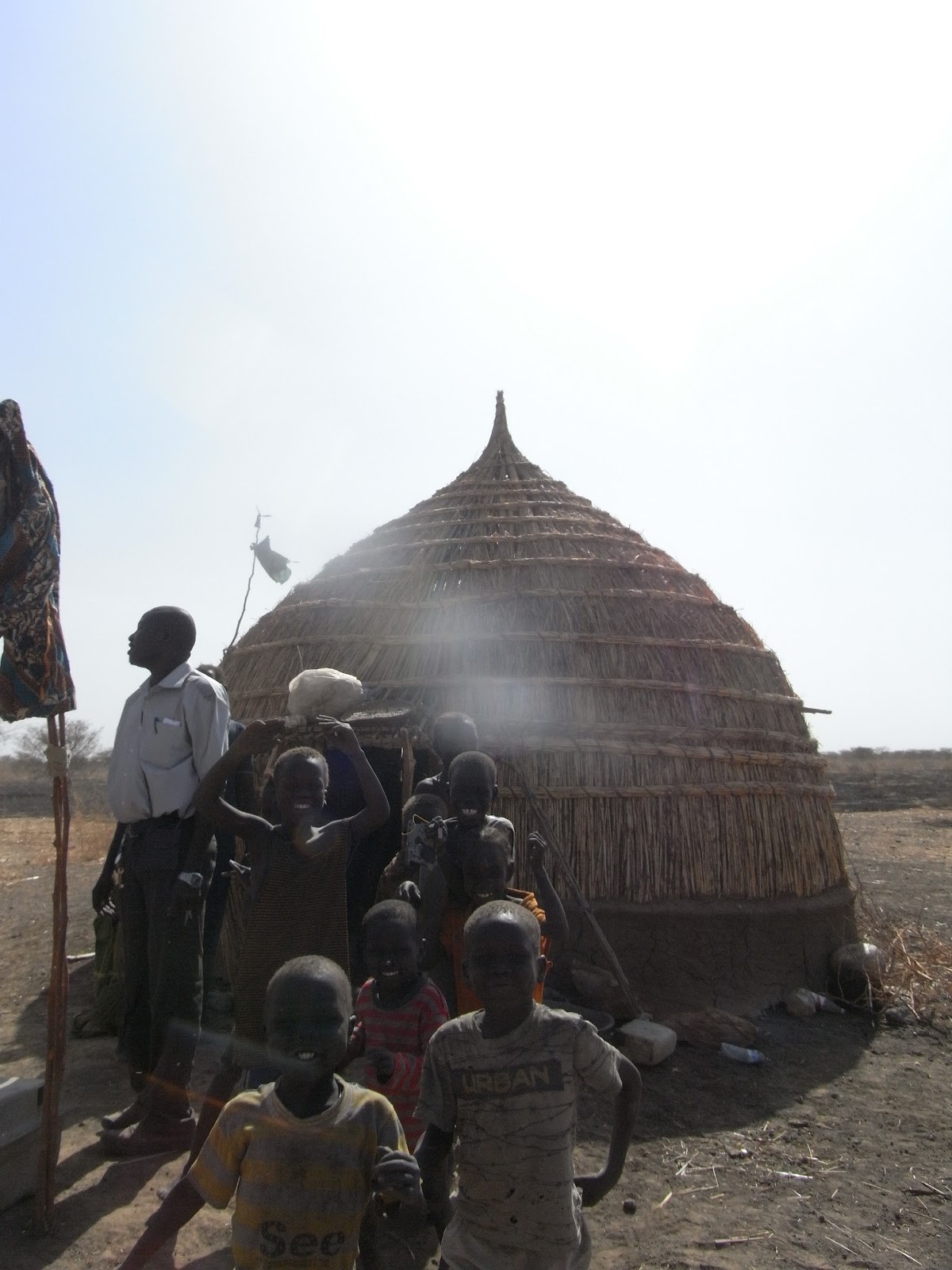 sacolog - one photo one day: Unique shape Tukul in Bentiu