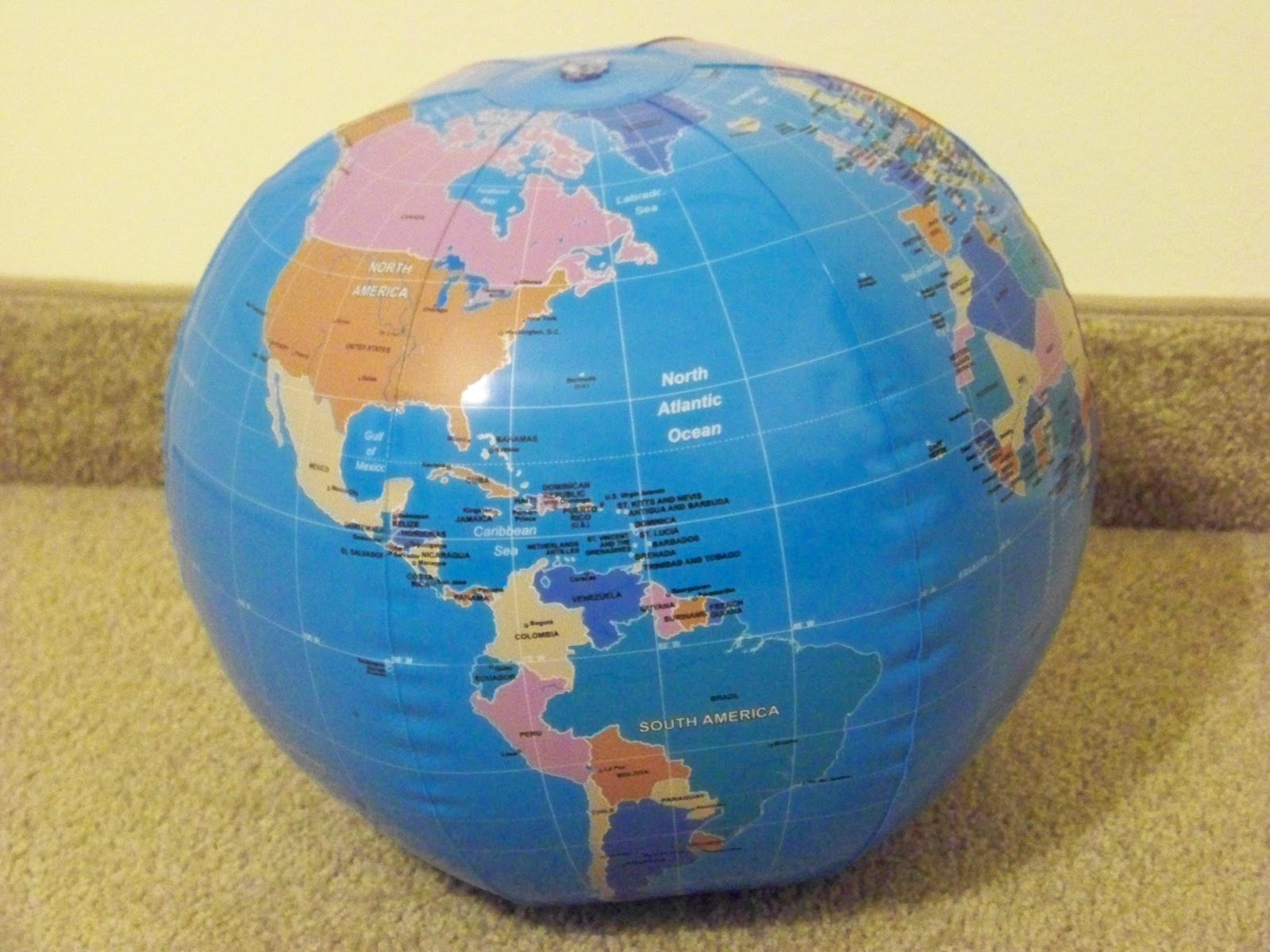 Our Fun Homeschool: Seven Continents Toss and Floor Map