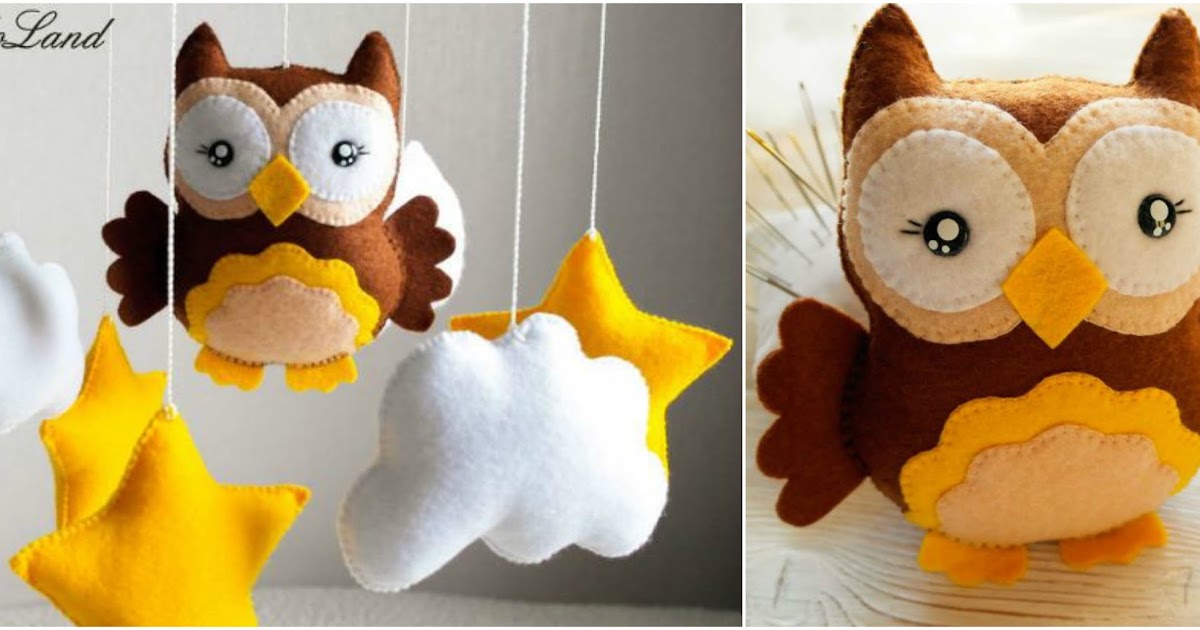 Aprende cómo hacer lindos buhitos de fieltro paso a paso ~ Solountip.com