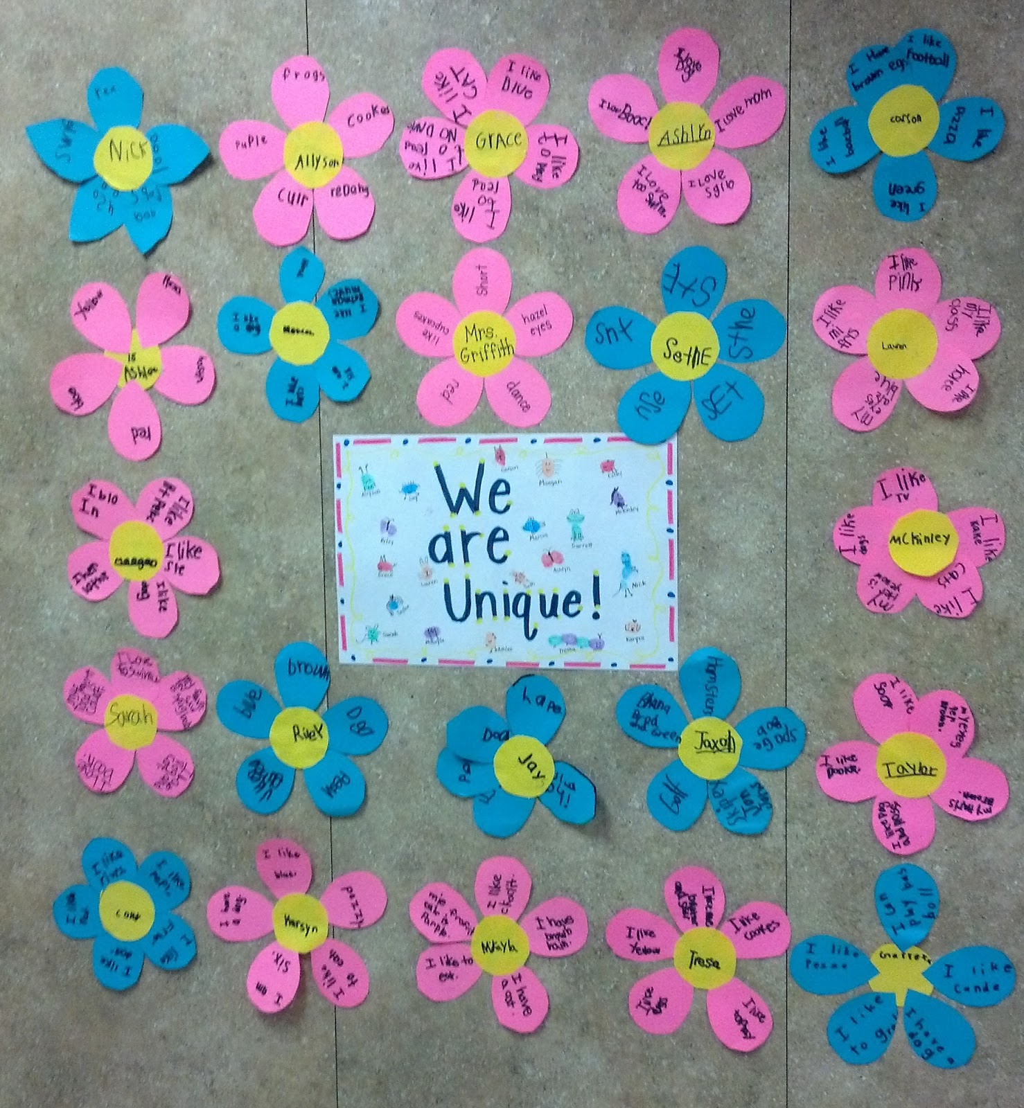 For the Love of First Grade: We are Unique!